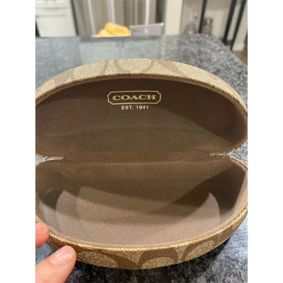 Coach | Accessories | Coach Signature C Monogram Tan Brown Hard ...